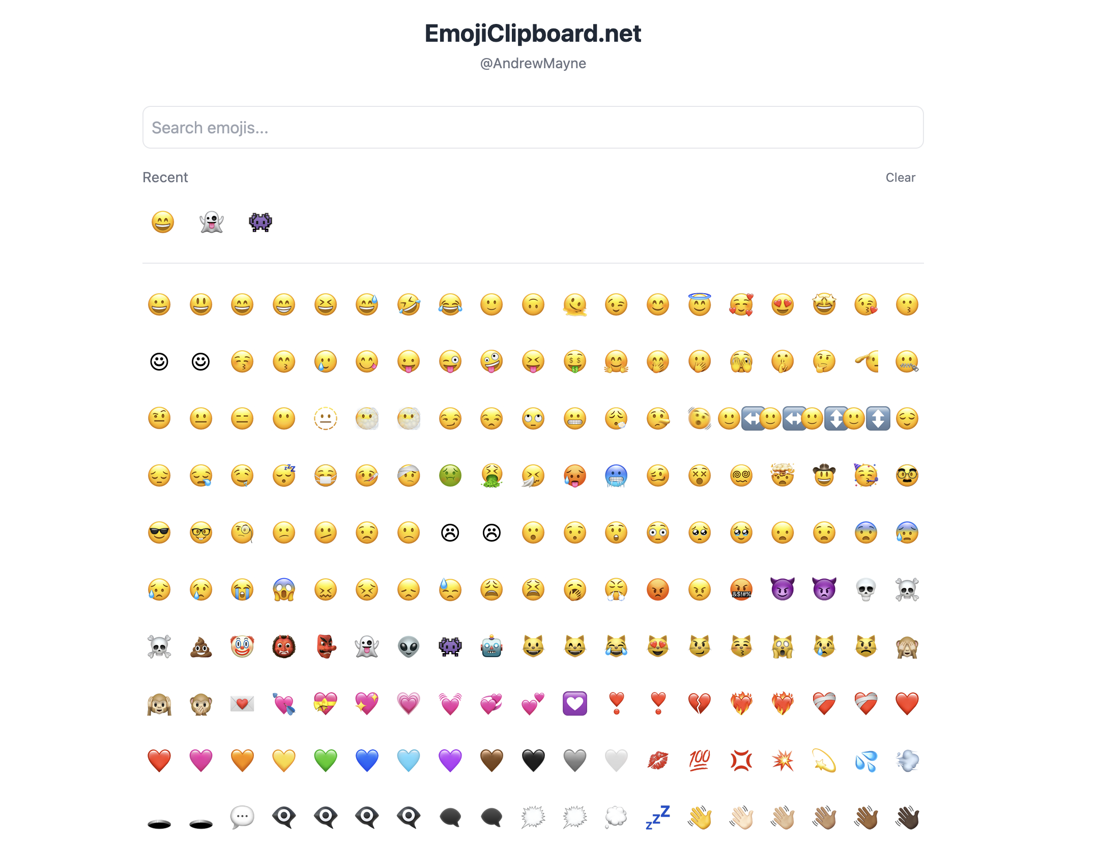 EmojiClipboard.net - Easy Emoji Copying